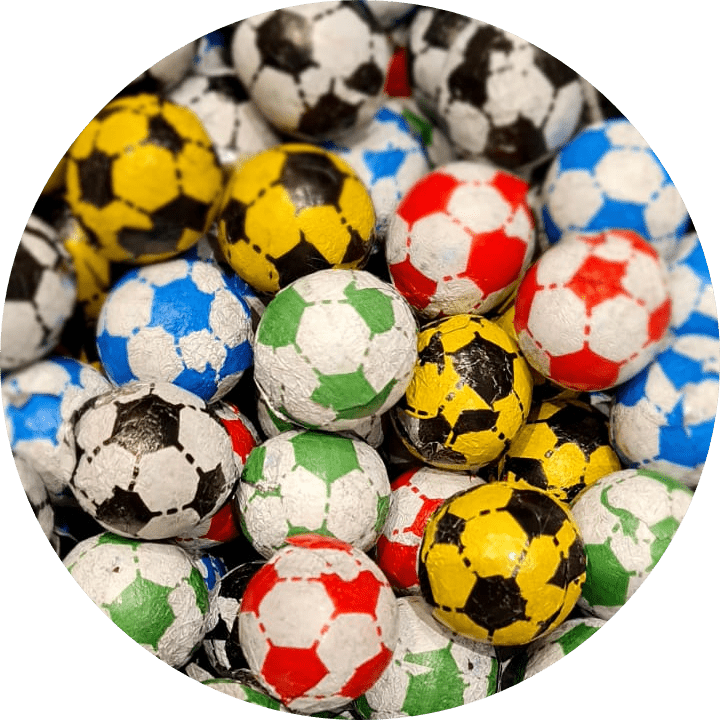 Chocolate Footballs - DG Sweets 'n' Treats : THE Sweet Shop