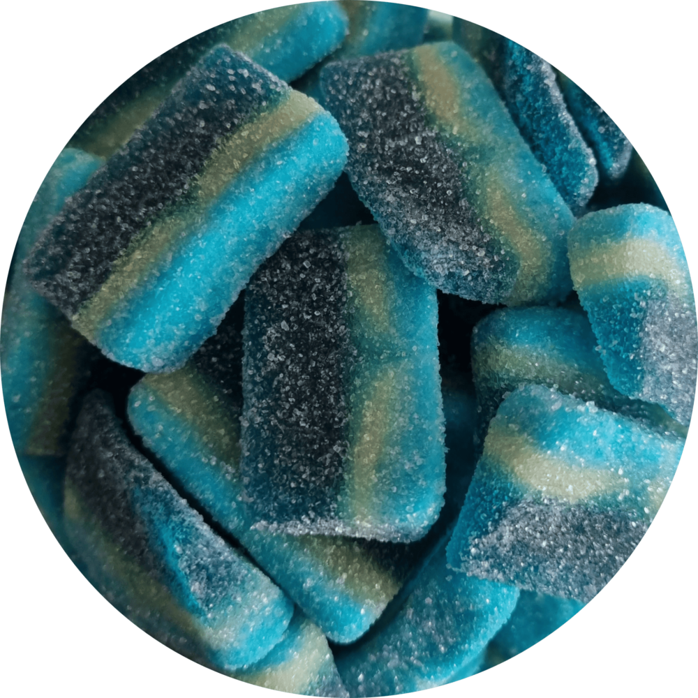 Blue Raspberry Slices - DG Sweets 'n' Treats : THE Sweet Shop