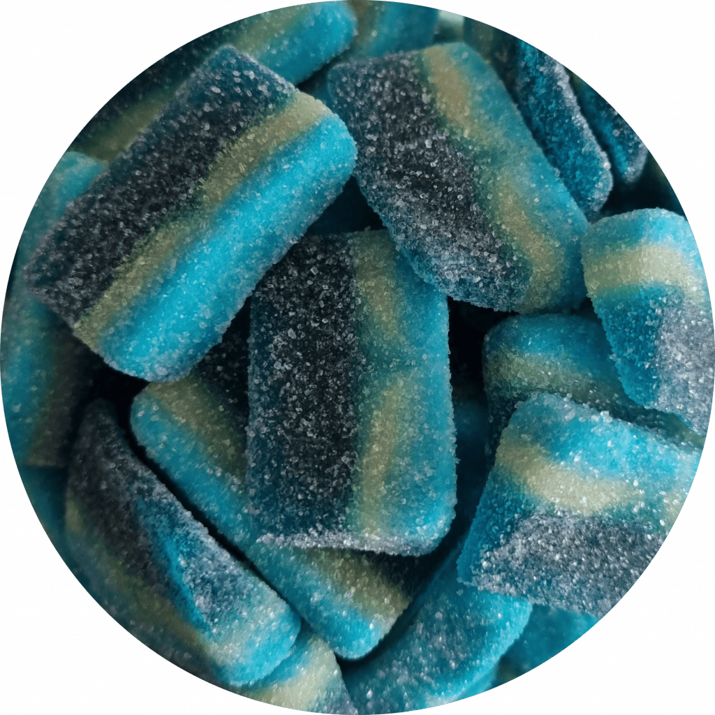 Blue Raspberry Slices - DG Sweets 'n' Treats : THE Sweet Shop